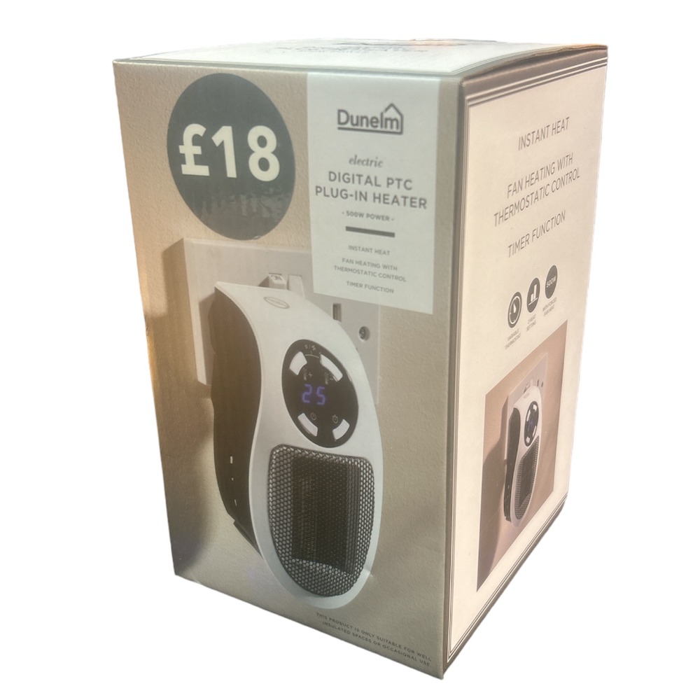 Dunelm Plug-in heater - Own4Less